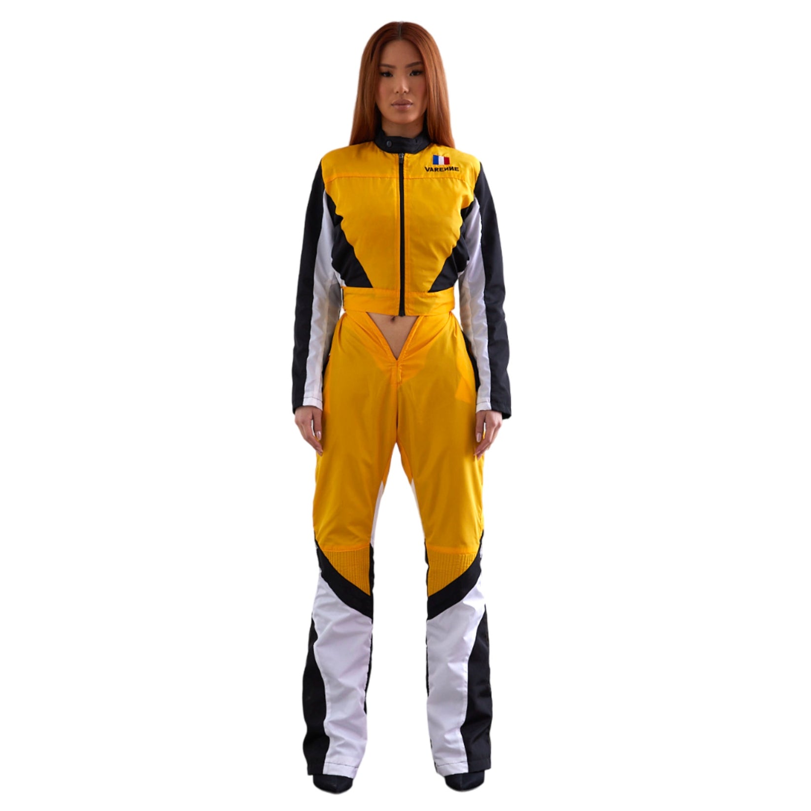 V CUT Yellow Moto Slush Pants