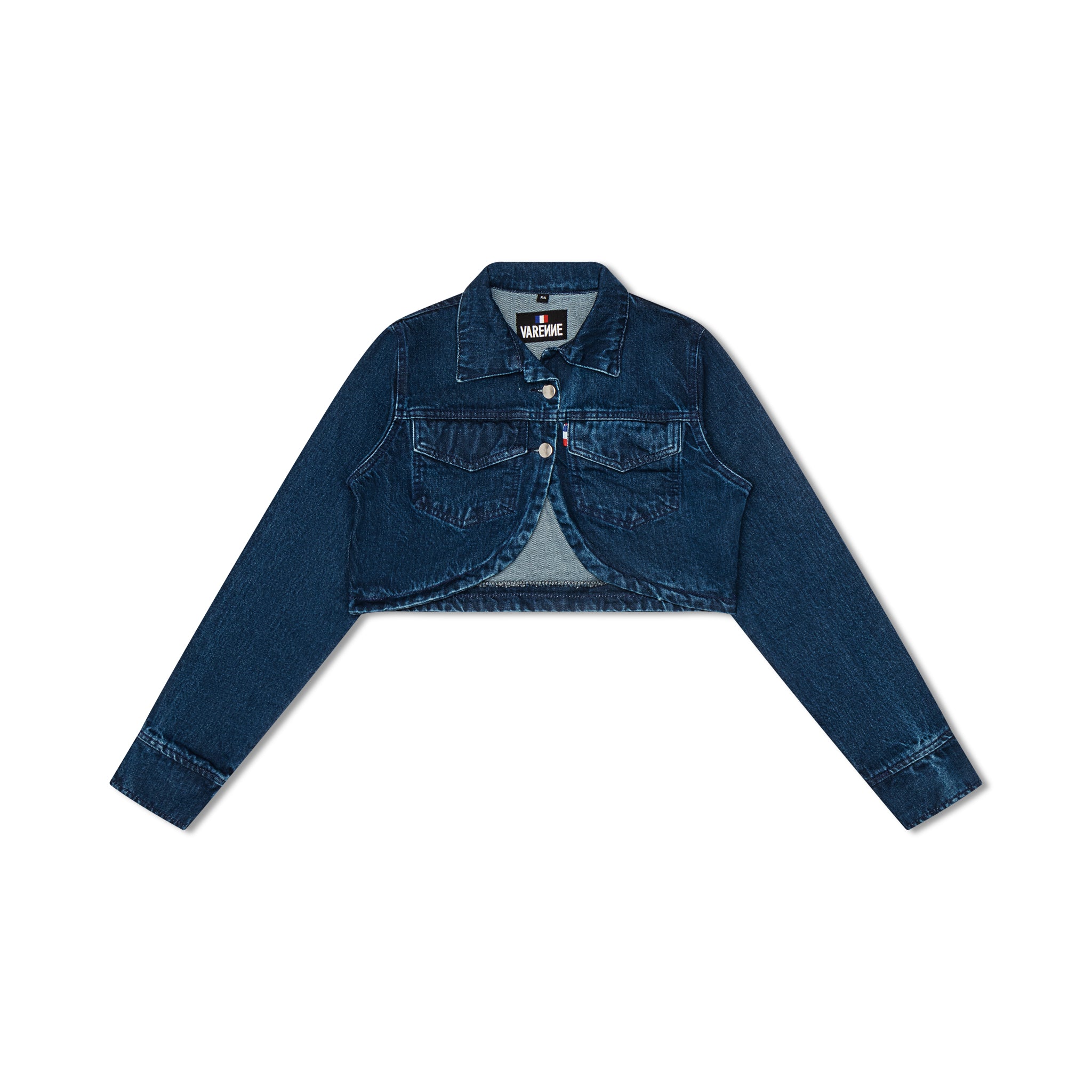 Cropped Denim Jacket Blue – Varenneofficial